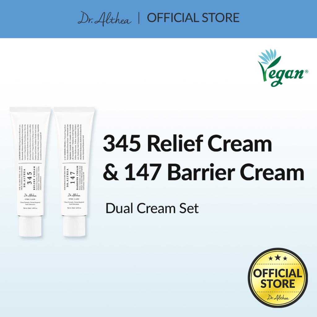 Dr.Althea Dual Cream Set | 345 Relief Cream 50ml & 147 Barri | 蝦皮購物