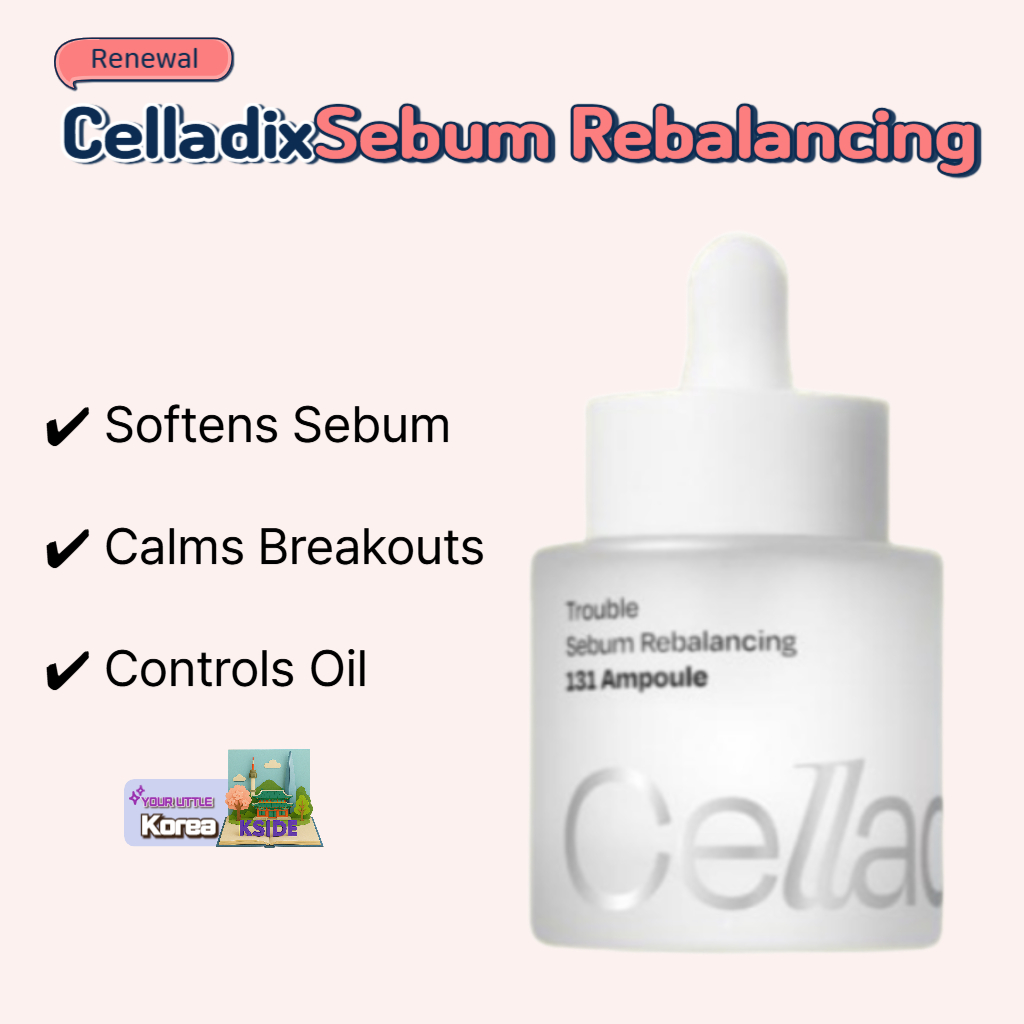 Celladix 皮脂再平衡 RX 131 安瓿 30ml 更新 | 麻煩和油性皮膚解決方案 | 輕盈吸收 | 韓國 | 蝦皮購物