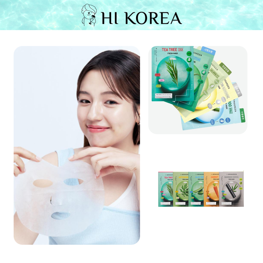 [BRING GREEN] Tea Tree Cica Fresh Mask 20g (1ea) | 蝦皮購物