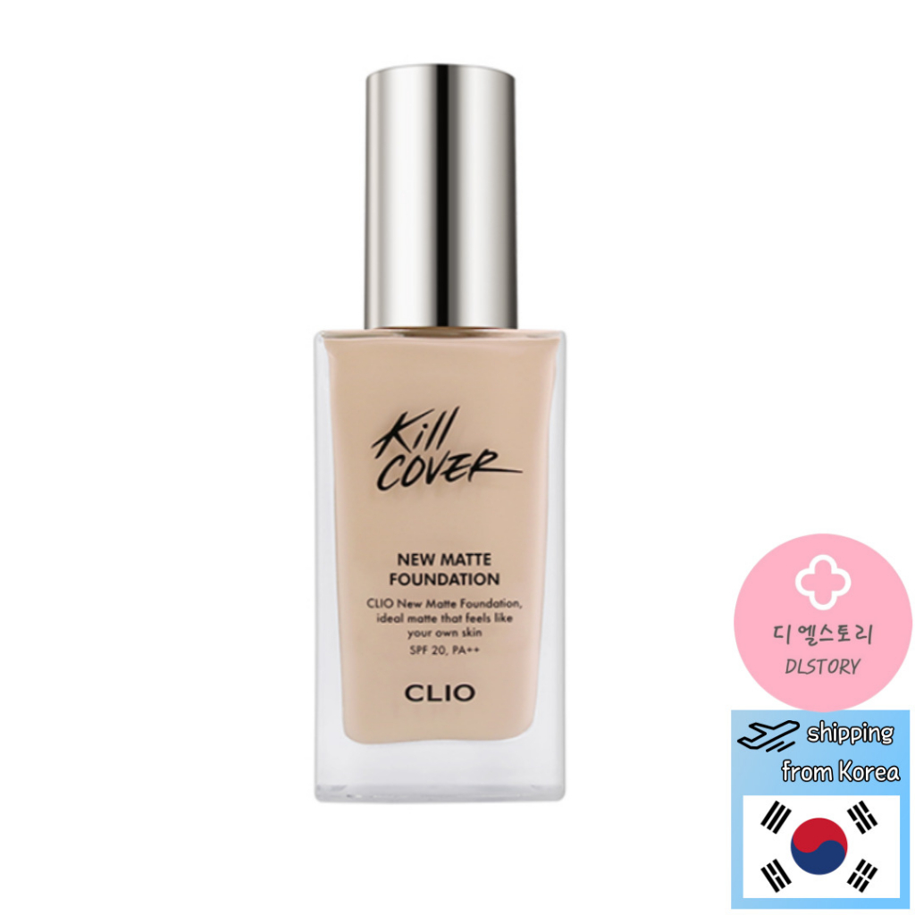 [CLIO] 粉底液 Kill Cover New Matte Foundation, SPF 20,PA++ 38g | 蝦皮購物