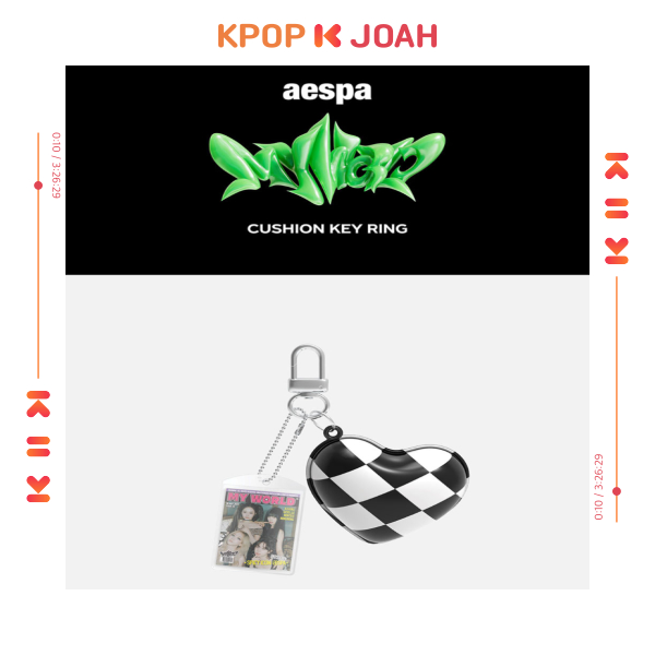 AESPA [MY WORLD] CUSHION KEY RING (4 Version Set) | 蝦皮購物