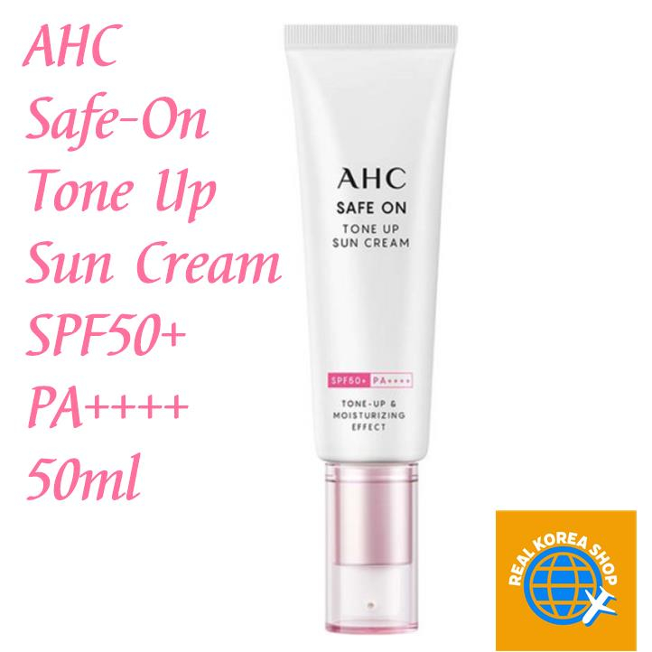 [AHC] Safe-On Tone Up Sun Cream SPF50 + PA++++ 50ml | 蝦皮購物