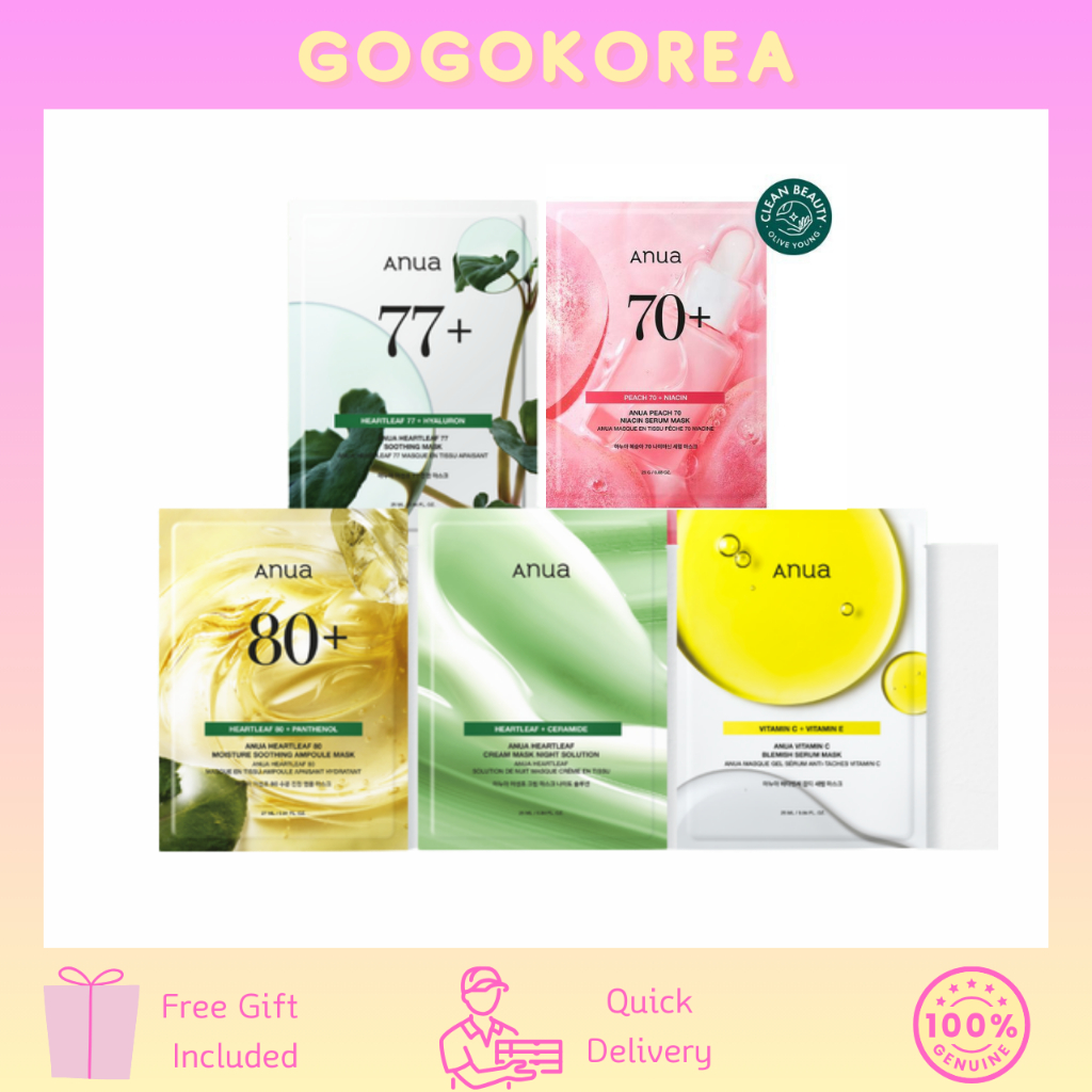 [ANUA] Mask Pack 5 type / Ready to Stock / OliveYoung | 蝦皮購物