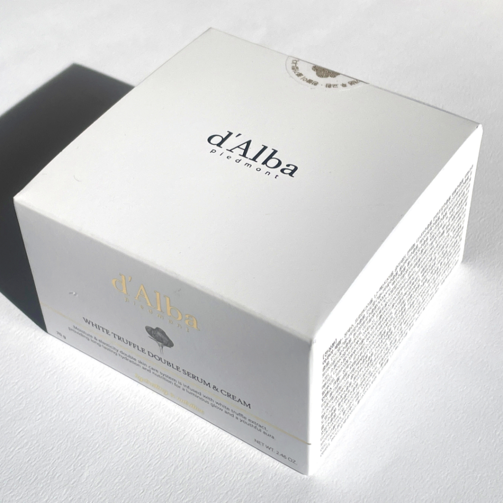 [d'Alba] 白松露雙重精華和麵霜 70g | 可定制的 2 合 1 強化護膚霜,彈性和亮度奶油,溫和純素雙重霜 | 蝦皮購物