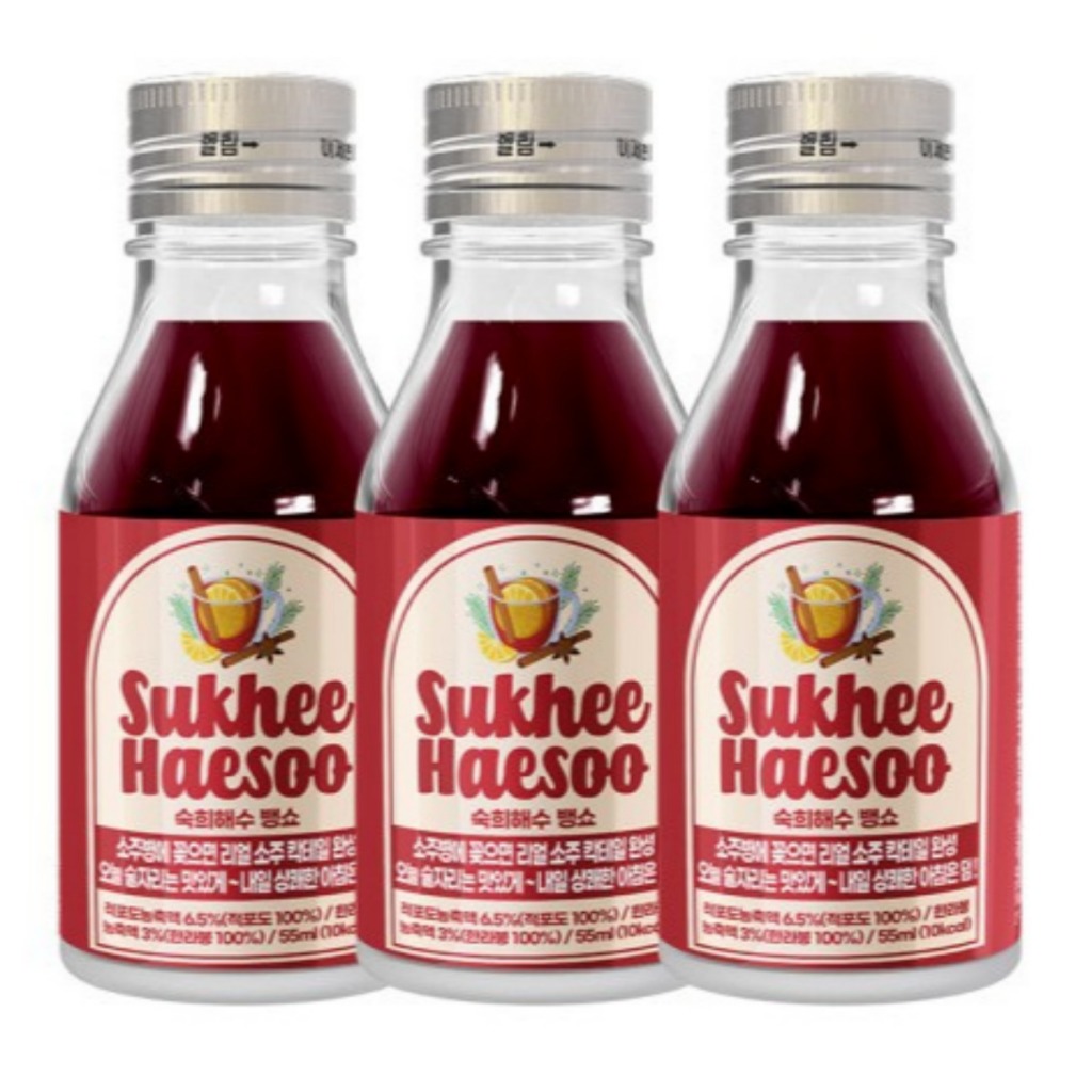SUKHEE HAESOO 雞尾酒系列 60ml/包，含紅葡萄濟州柑橘宿醉調理劑 / 來自韓國首爾 | 蝦皮購物