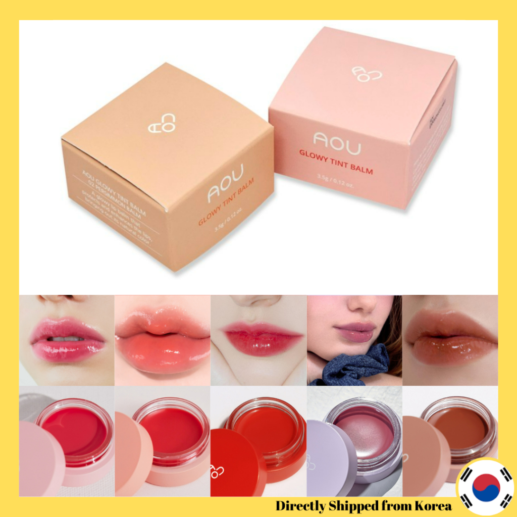 [AOU] Glowy Tint Color Lip Clear Gloss Balm 3.5g 透明卷活力(蘋果栗子、 | 蝦皮購物