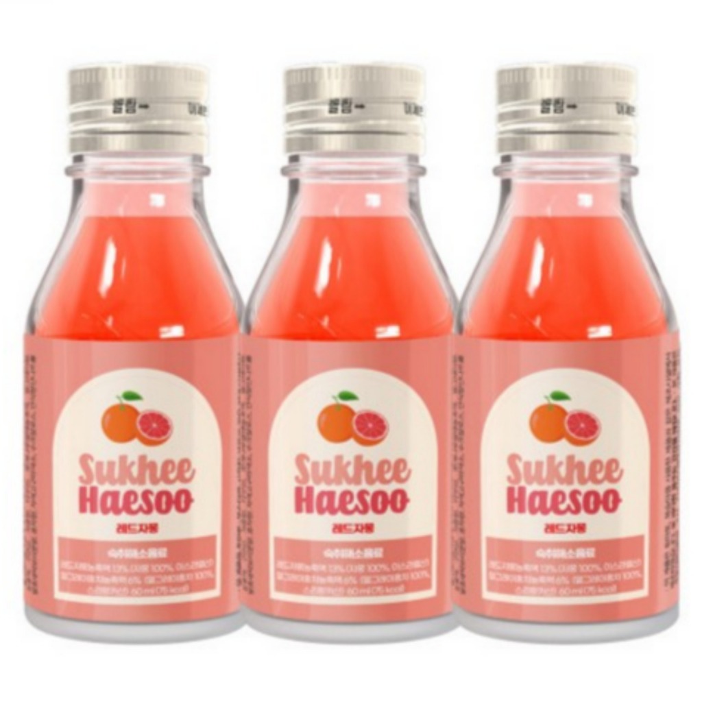 SUKHEE HAESOO 宿醉緩解紅葡萄柚 60ml/瓶韓國直接發貨/來自首爾 | 蝦皮購物