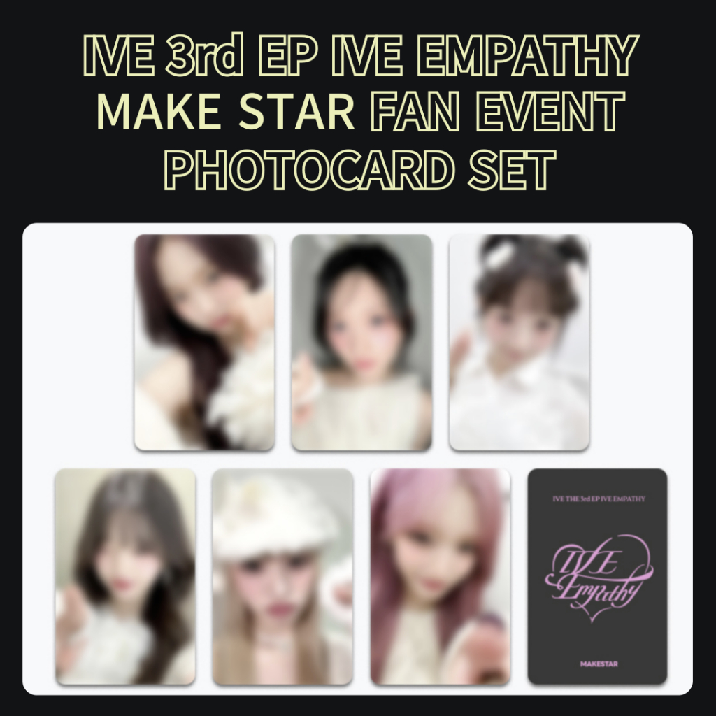 [MAKETAR] IVE 專輯 IVE EMPATHY 特典照片卡套装视频通话签名会 FAN EVENT | 蝦皮購物
