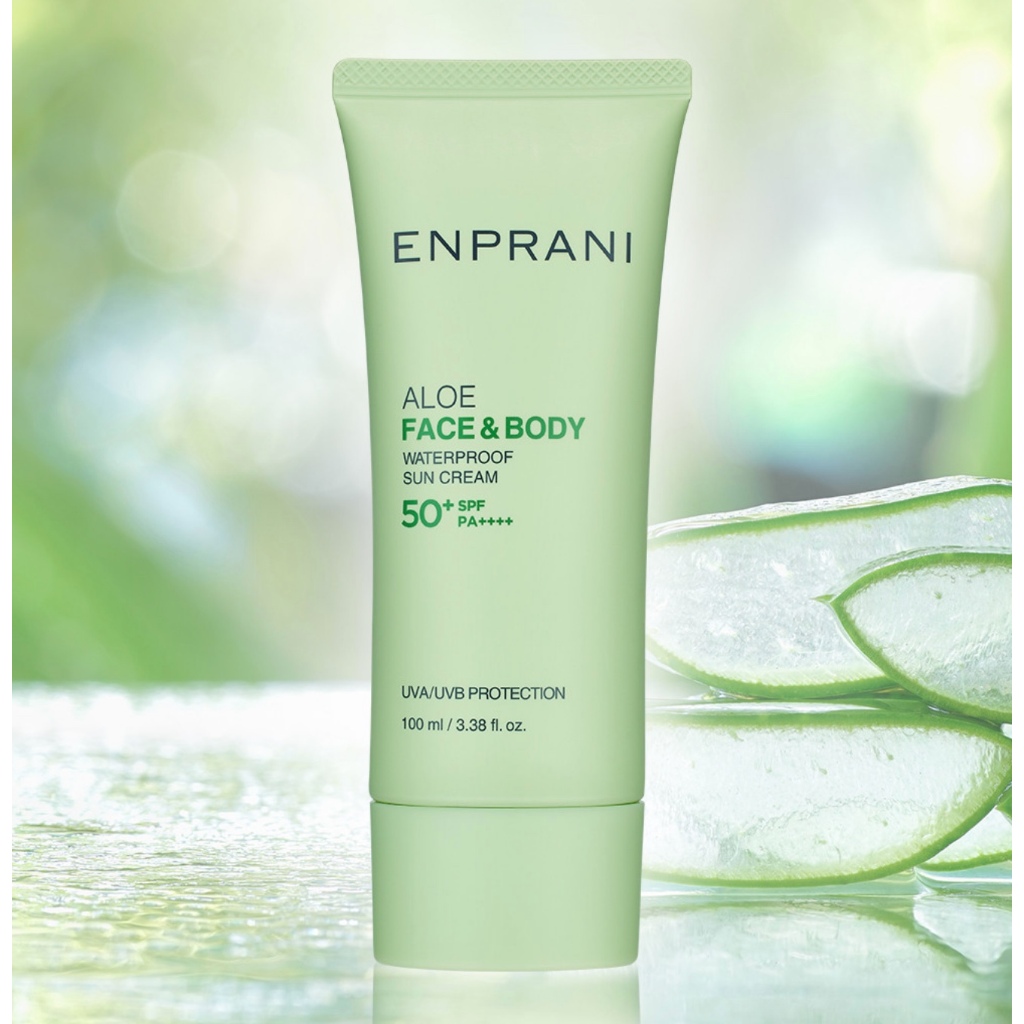 Enprani 蘆薈面部和身體防水防曬霜 100ml (SPF50+ PA++++) | 蝦皮購物