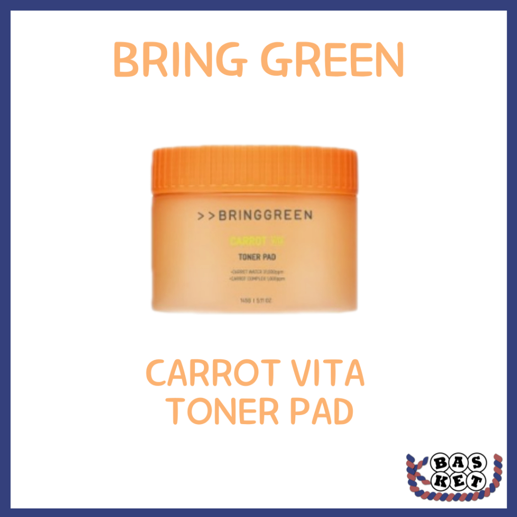 [BRING Green] Carrot Toner Pad 胡蘿蔔維他爽膚水墊 60ea | 蝦皮購物