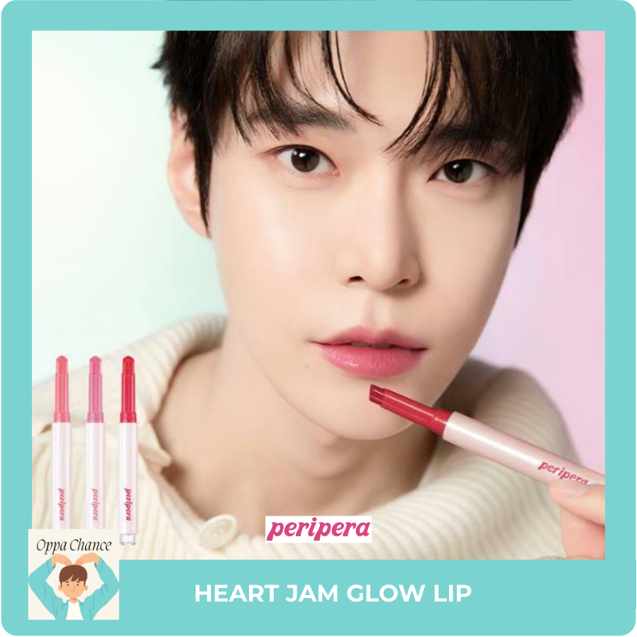 Nct道永與鄭宇的選項! *幸運彩票系列* [Peripera] Heart Jam Glow Lip (9 色) | 蝦皮購物