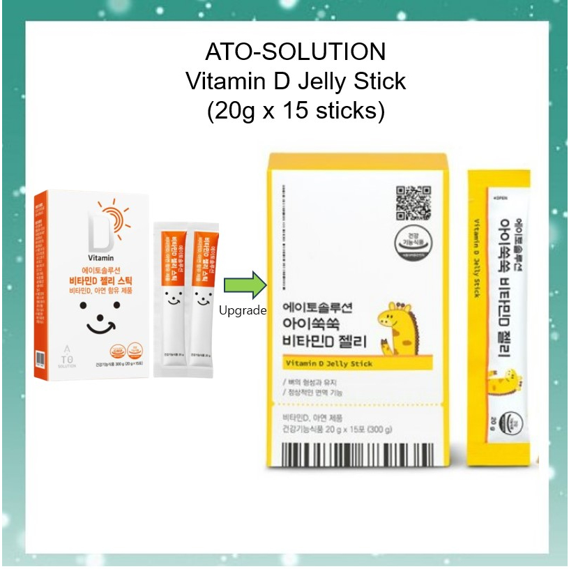 [ATO SOLUTION] Vitamin D 果凍棒 (20g x 15ea) | 蝦皮購物