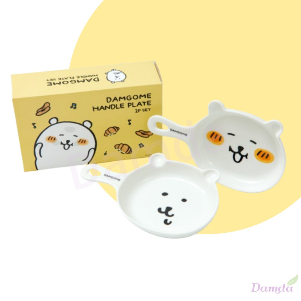 自嘲熊 Damgome 陶瓷手柄盤 2P 套裝 joke bear | 蝦皮購物
