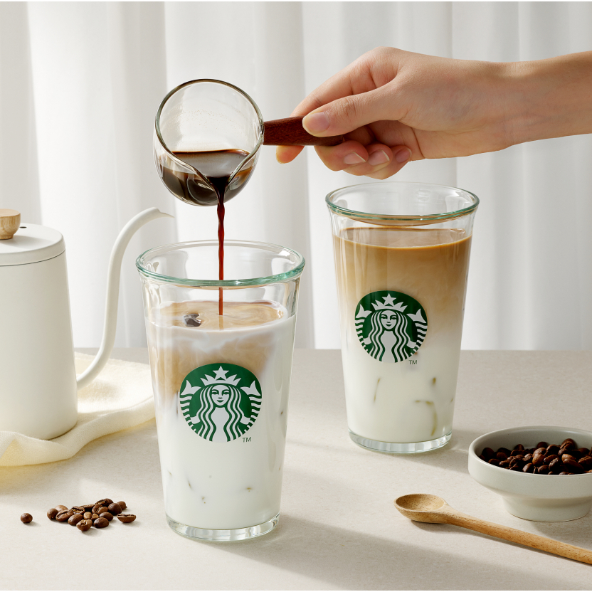 🍀【韓國現貨】 2024 韓國星巴克女神標誌經典玻璃杯禮盒組 500ml (2P) gifting glass set | 蝦皮購物