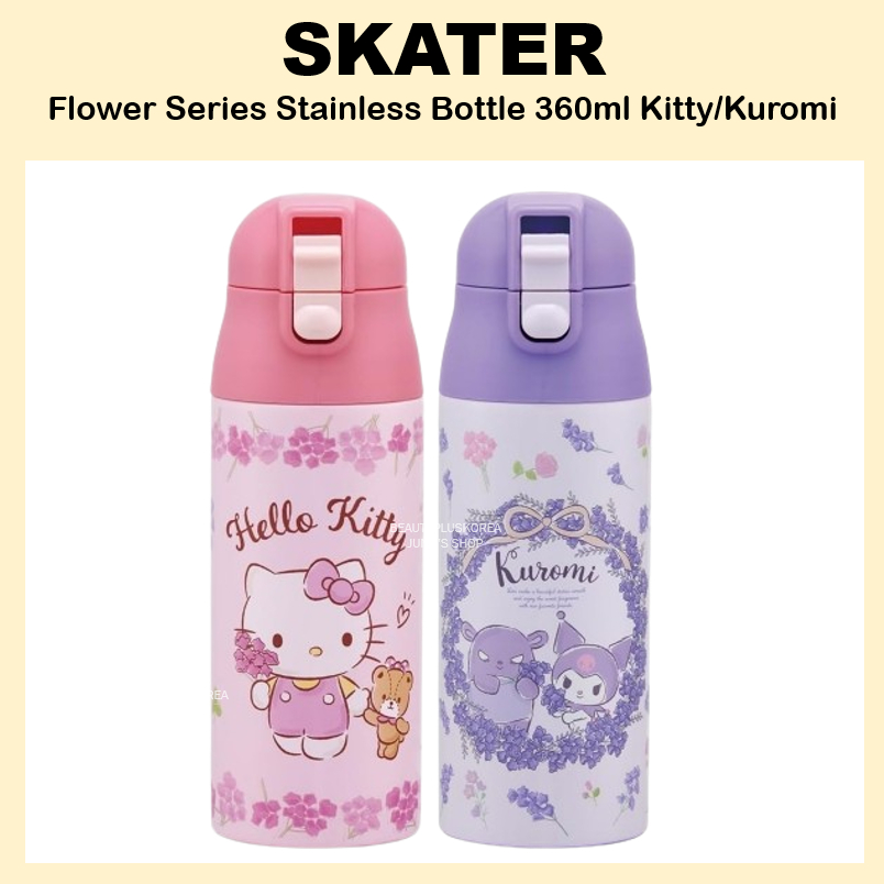 [SKATER]花卉系列不銹鋼瓶 360ml Kitty/Kuromi SDPC4 | 蝦皮購物