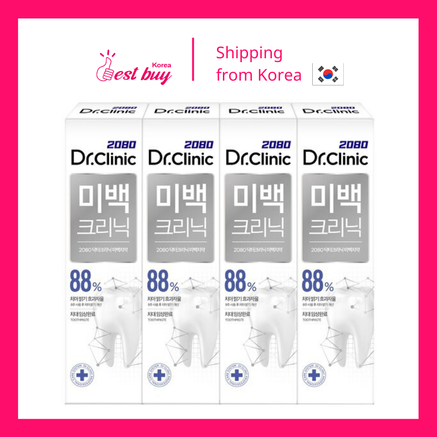 2080 博士 診所美白診所牙膏 120g x 4 管 | 蝦皮購物