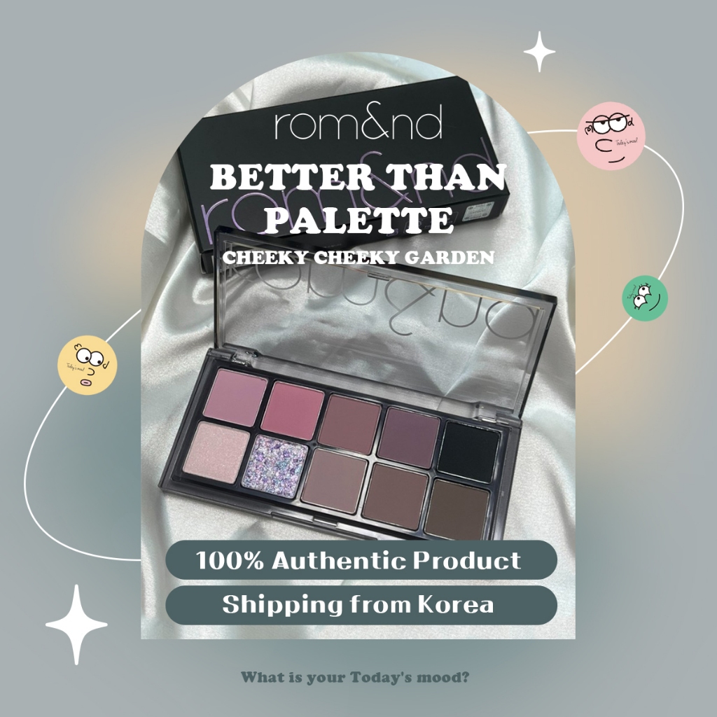 [rom&nd] Better Than Palette “厚臉皮的臉頰花園” | Romand romnd Matte | 蝦皮購物