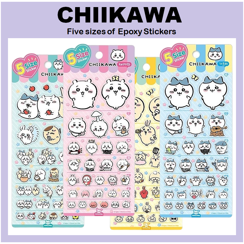 [CHIIKAWA] 五種環氧貼紙 CHIIKAWA Deco Sticker | 蝦皮購物