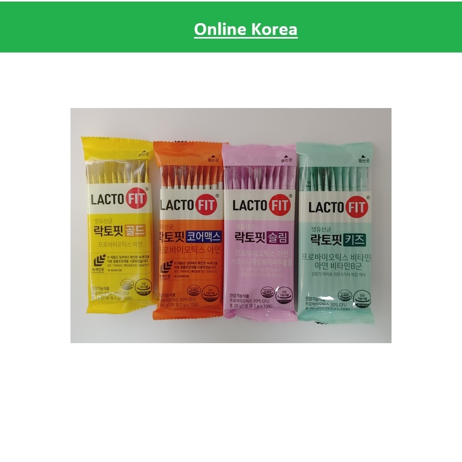 Lacto FIT 益生菌 10 噸(棒)金色、Core-max、兒童、修身/韓國 | 蝦皮購物