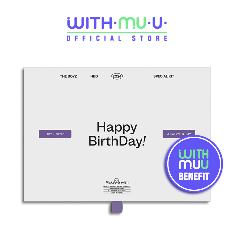 周鶴年 JUHAKNYEON THE BOYZ-HBD SPECIAL KIT生日官方周邊[ MAKE A WISH] | 蝦皮購物