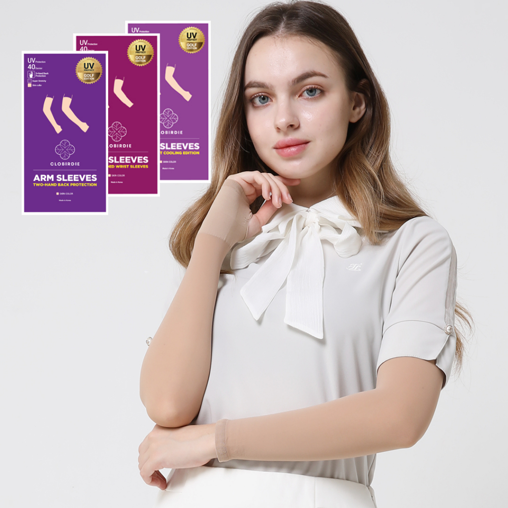 【CLOBIRDIE】防曬涼感冰袖｜男女款 高爾夫/登山/戶外運動袖套｜韓國製造 | 蝦皮購物