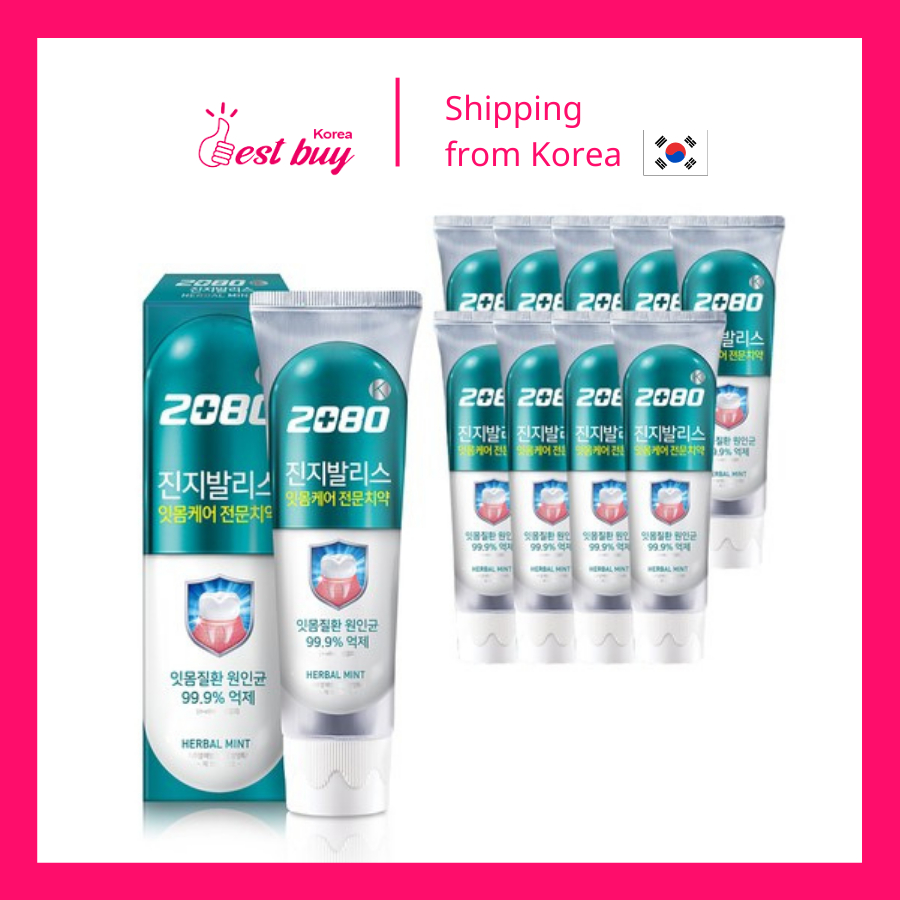 2080 K Gingivalis 草本薄荷牙膏 150g x 10 管 | 蝦皮購物