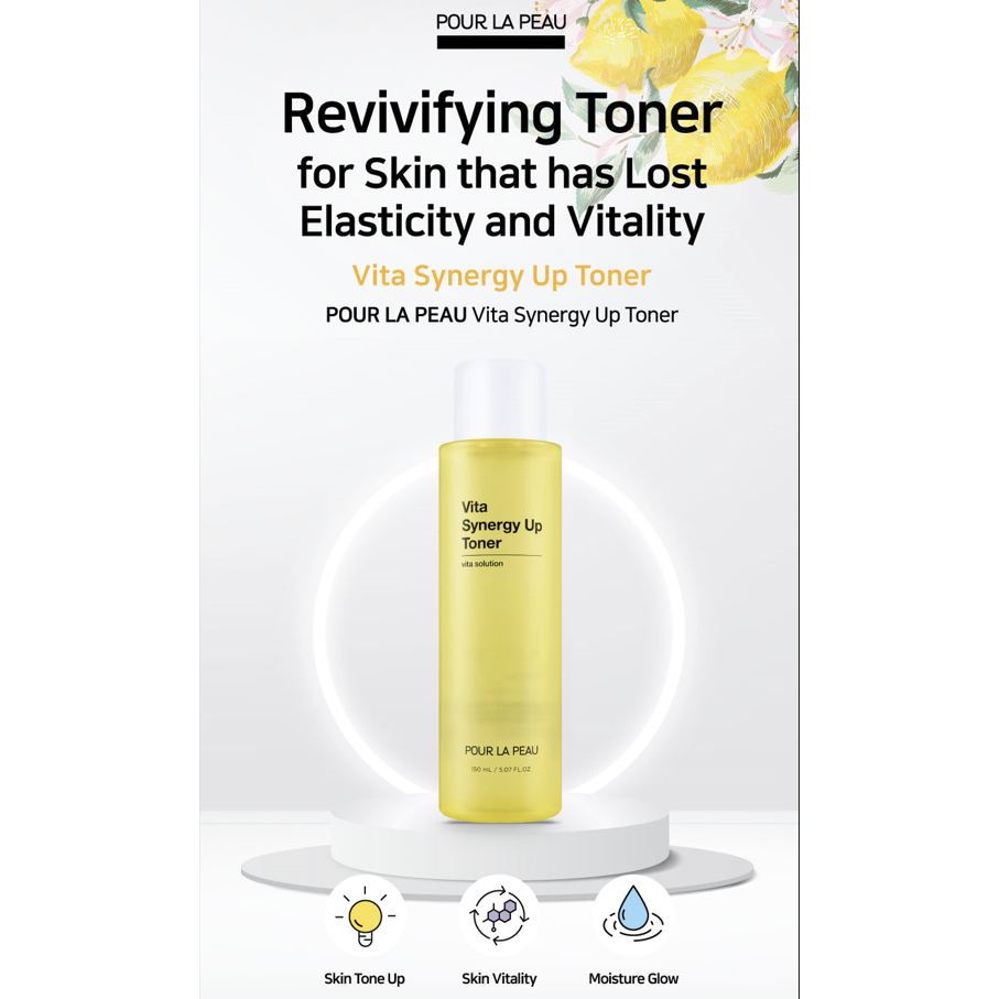 [POUR La PEAU] Vita Synergy Up Toner 150ml 韓國製造 | 蝦皮購物