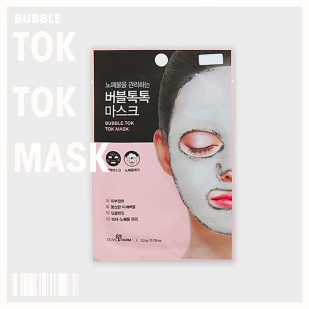 [韓國] Bubble Tok Tok Mask Face Mask & Packs Face Mask 護膚面膜一次性 | 蝦皮購物
