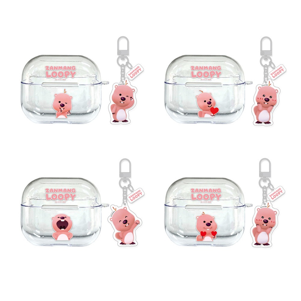Zanmang Loopy 鑰匙圈 + Zanmang Loopy Galaxy Buds 3 透明硬殼套裝 | 蝦皮購物