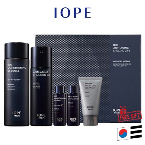 🇰🇷代購 [IOPE] NEW MEN BIO 男士生物護理精華、抗衰老乳液EX | 蝦皮購物