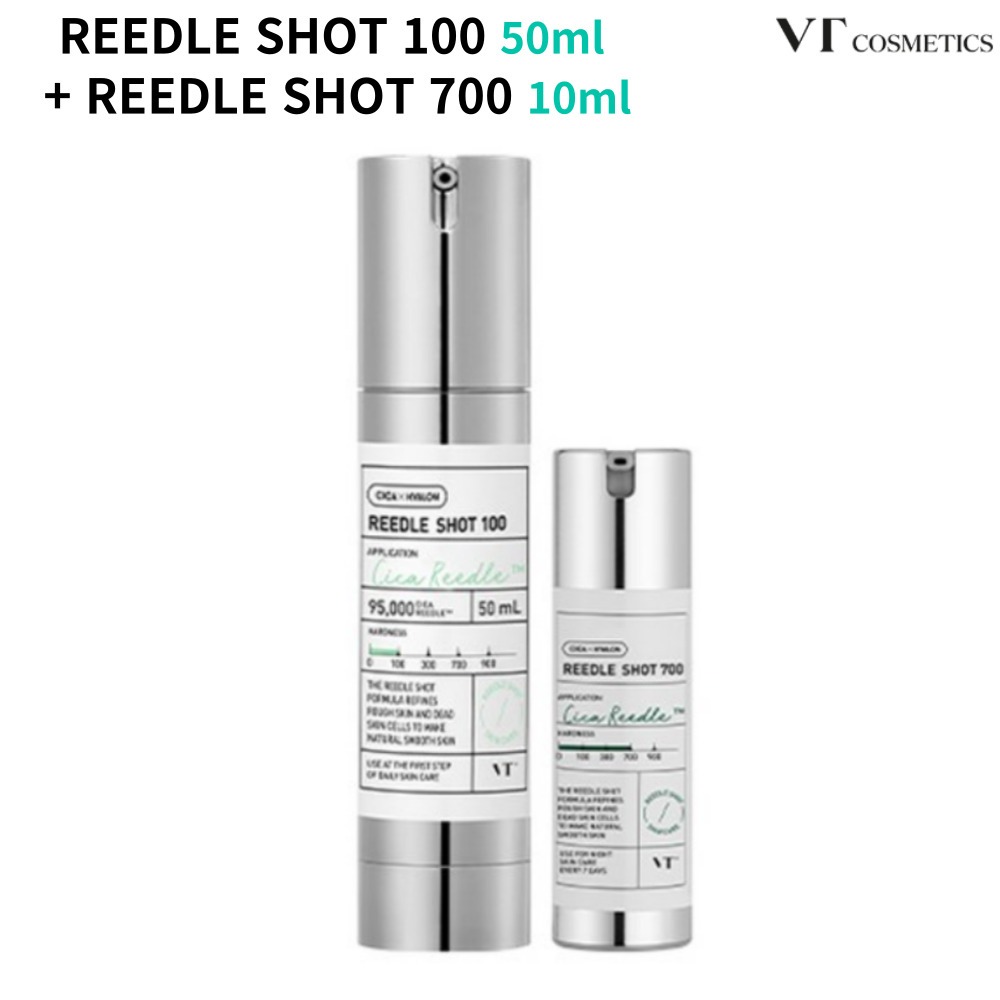 Vt COSMETICS REEDLE SHOT 100 (50ml) + REEDLE SHOT 700 (10ml) | 蝦皮購物