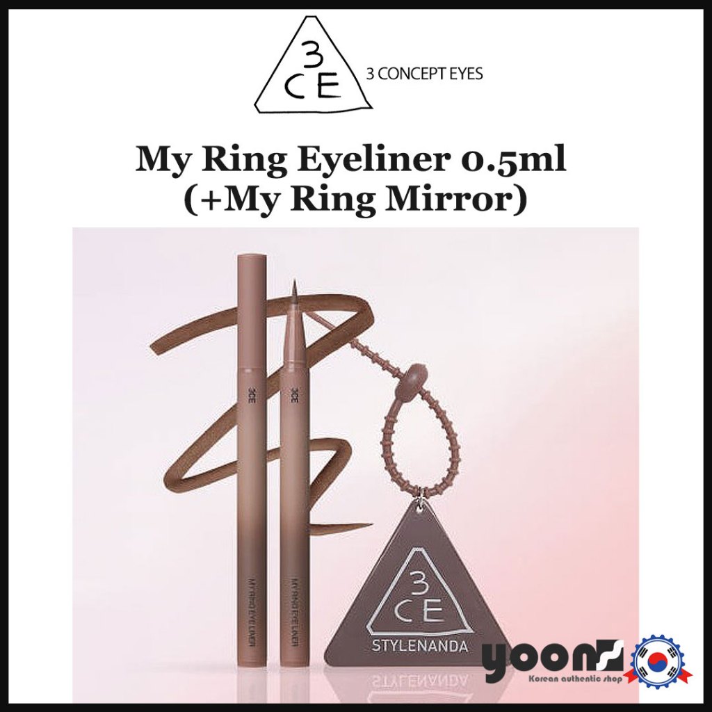 [3CE] My Ring Eyeliner 0.5ml(+我的戒指鏡)_來自韓國 | 蝦皮購物