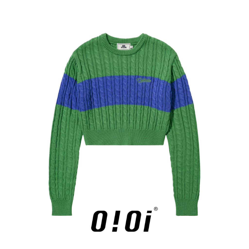 [OIC] Oioi 波浪LOGO短款針織_OI1C2MKN20 | 蝦皮購物