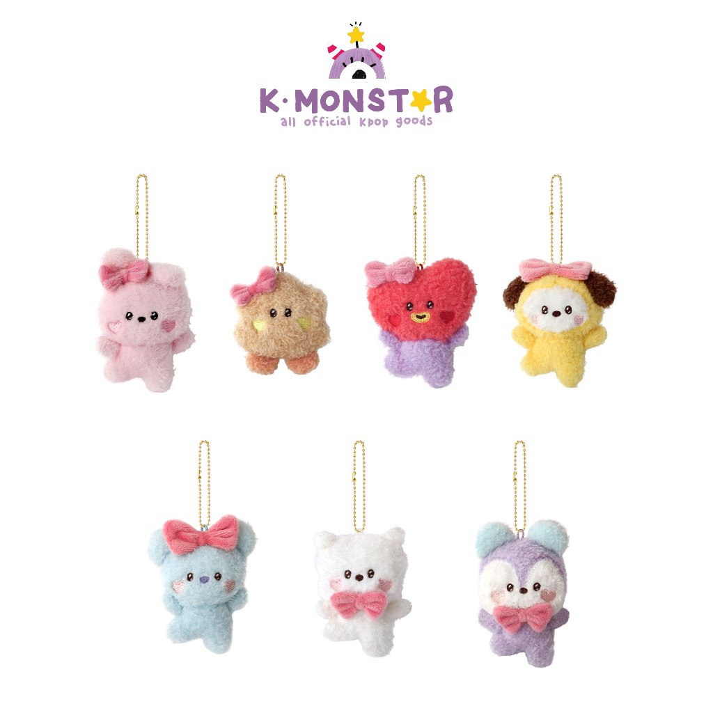 BT21 minini PLUSH KEYRING LOVELY | 蝦皮購物