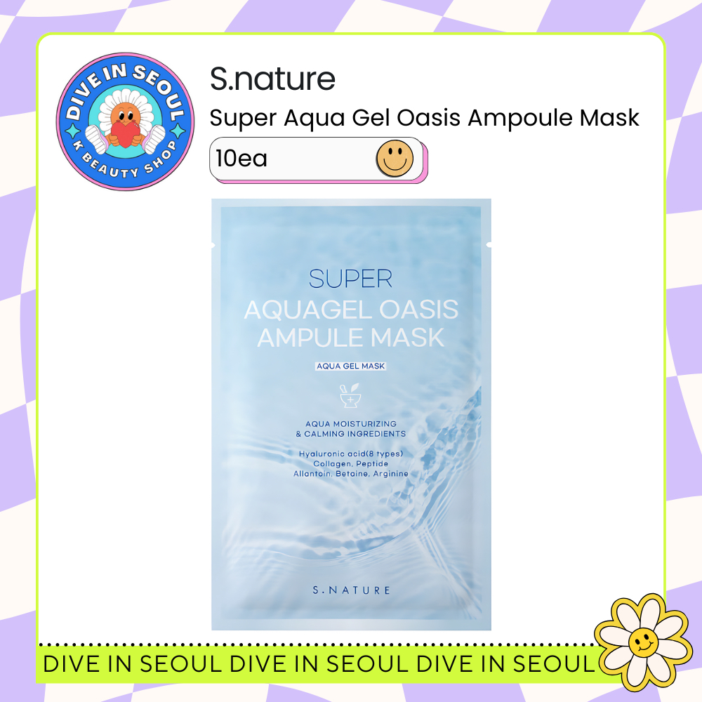 [S.NATURE] Aqua Gel Oasis Ampule Mask – 10ea | 蝦皮購物
