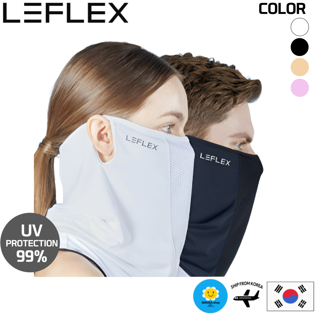 [LEFLEX] 紫外線防護面罩、防曬面罩、韓國名人風格高爾夫跑步騎行面防曬冷卻運動面罩 | 蝦皮購物