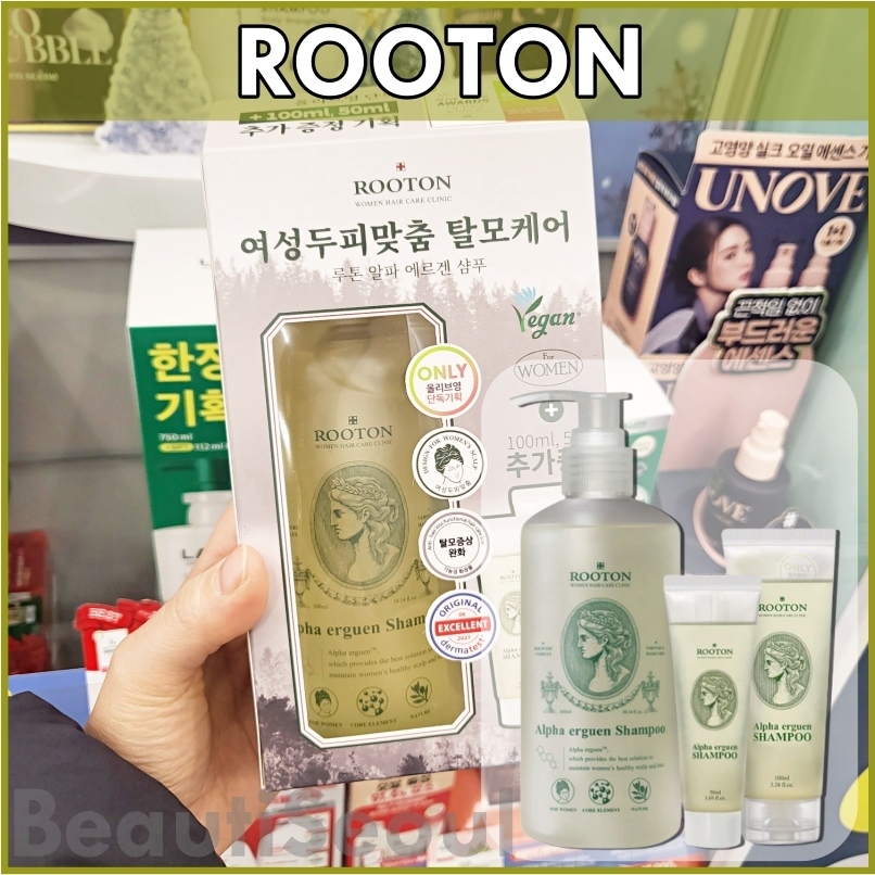 韓國 ROOTON 甦活植萃洗髮精 300ml+100ml+50ml / 500ml+70ml 女性頭皮護理 護髮素 | 蝦皮購物