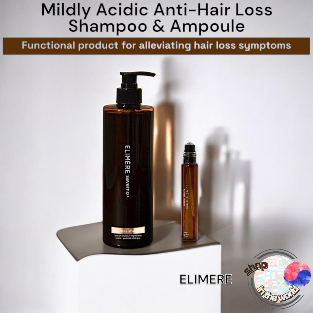 Elimer Savemo 溫和酸性抗脫髮洗髮水漿果香味 500ml 安瓿 21g | 蝦皮購物