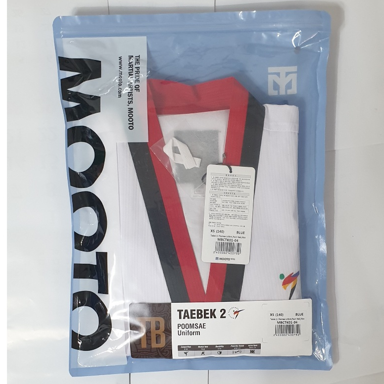 韓國發送 / 2024 NEW MOOTO TAEBEK 2.1 Poomsae 跆拳道 Poom 制服(Dobok) | 蝦皮購物