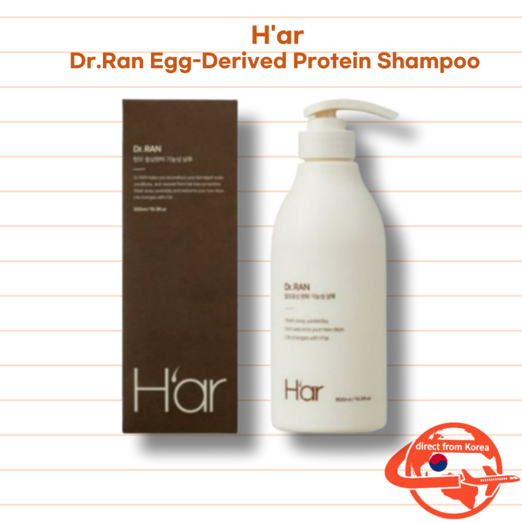 [H'ar] Dr.Ran 天然蛋白滋養洗髮精 500ml | 蝦皮購物