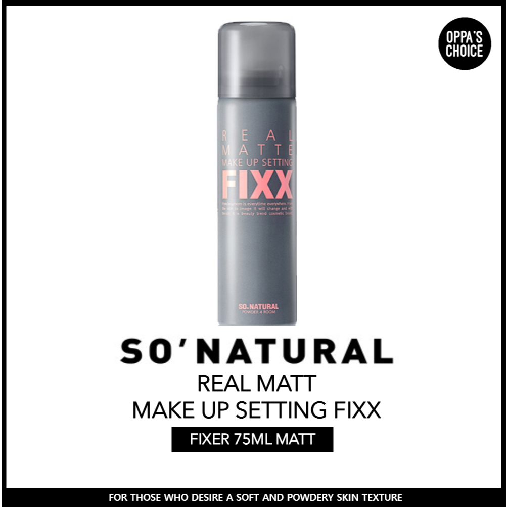 [So Natural] 真啞光定妝 FIXX FIXER 75ML(零油 FIXX BOOSTER) | 蝦皮購物