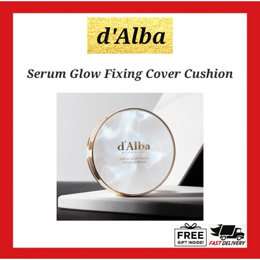 [d'Alba] Dalba Serum Glow Fix Cover 氣墊粉底 17g,+ 補充裝 17g | 蝦皮購物