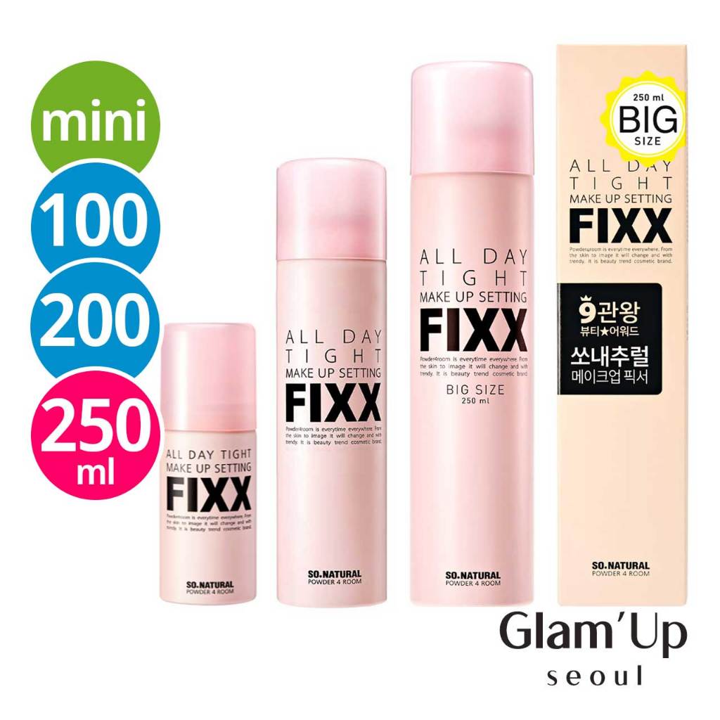 [So Natural] (Event) 全天緊緻定妝 Fixx Makeup Fixer 35ml 75ml 100m | 蝦皮購物