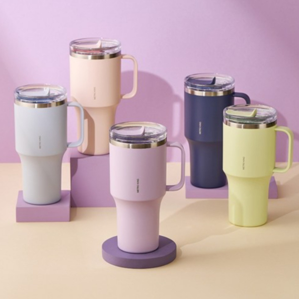 [Lock & Lock] Metro King 玻璃杯,820 毫升,絕緣玻璃杯,不銹鋼,8 種顏色 | 蝦皮購物