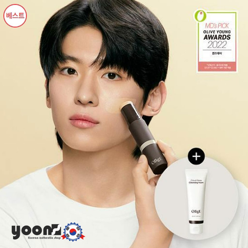 [OBgE] Natural Cover Foundation 13g 特別套裝(+潔面泡沫 50ml)_來自韓國 | 蝦皮購物