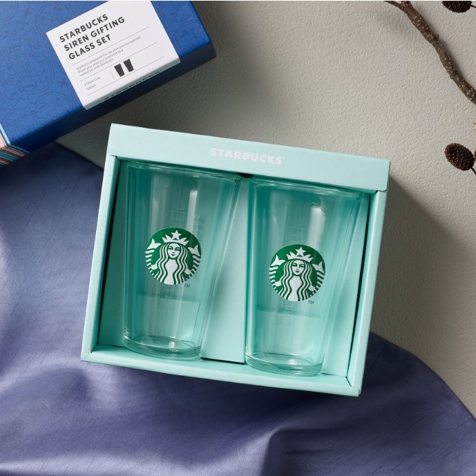 [星巴克韓國] Siren Gifting Glass Set 500ml 2p | 蝦皮購物