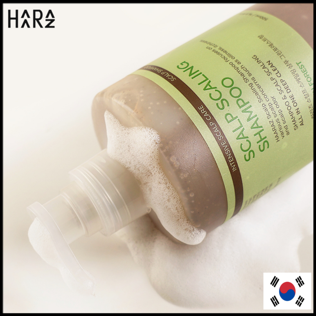 Haaraz 頭皮去垢洗髮水綠森林香味 500ml | 蝦皮購物