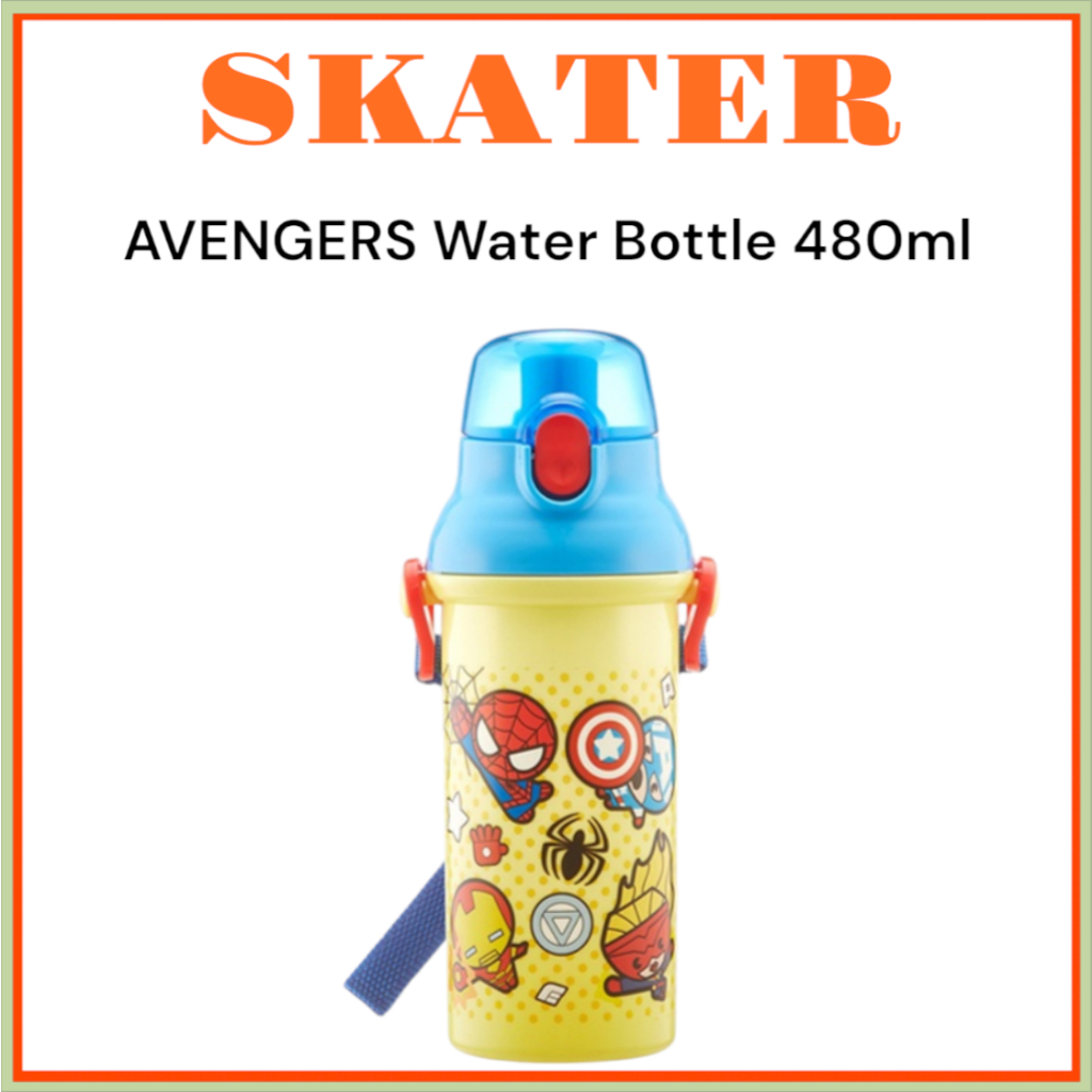 [SKATER] Avengers 塑料水瓶 480ml PSB5SANAG 日本製造(可愛鐵人雷神蜘蛛俠美國隊長) | 蝦皮購物