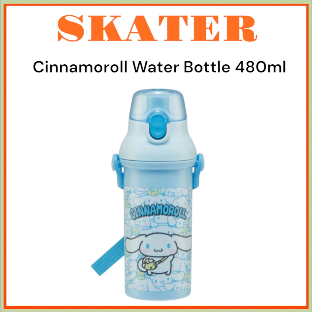 [SKATER] Cinnamoroll 一鍵式背帶水瓶 480ml PSB5SANAG 日本製造 | 蝦皮購物