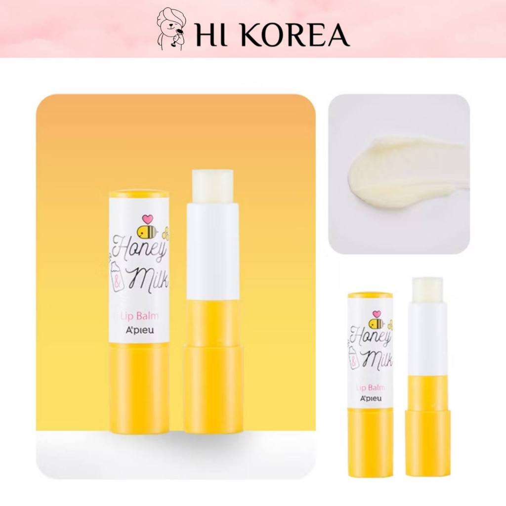 [A'PIEU] Honey & Milk Lip Balm 3.3g | 蝦皮購物